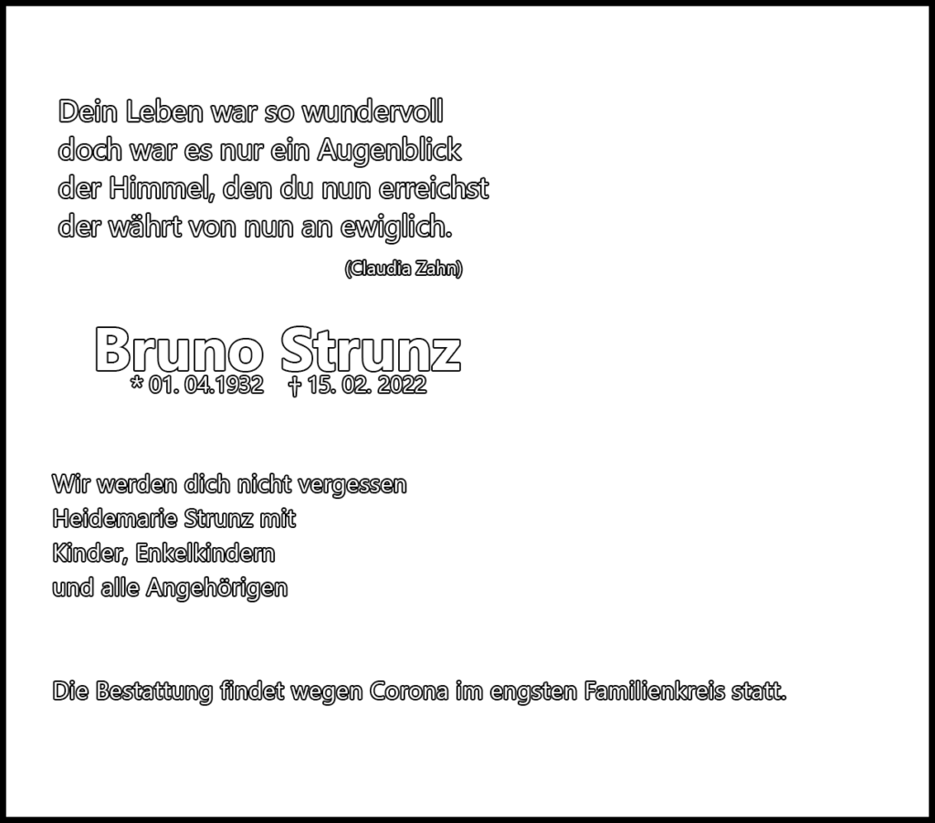 Anzeige suchen und kondolieren - Videotraueranzeigen einfach online erstellen auf traueranzeigen.de